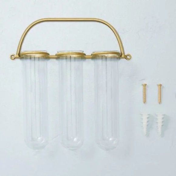 Hearth & Hand | Accents | Steel Glass Plant Propagation Set Goldclear ...